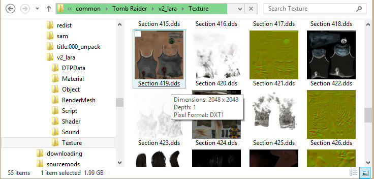 Tomb Raider 2013 Texture modding iwthout Texmod - Tomb Raider Forums