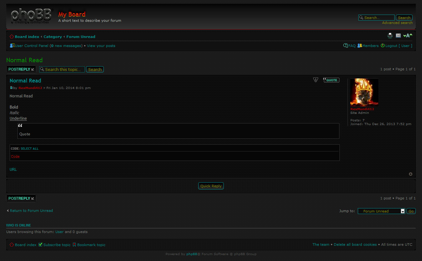 phpBB • [Release] Vex (phpBB 3.0.12)