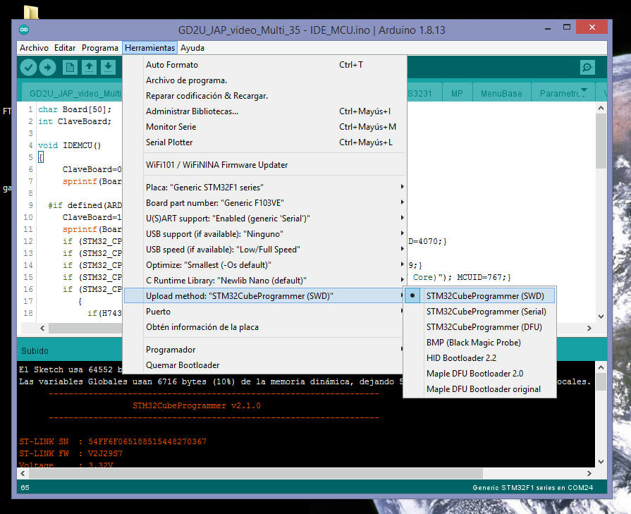 Stlink V2 With Stm32 Boards Solved Use Stm32cubeprogrammer Swd Microcontrollers Arduino 2468