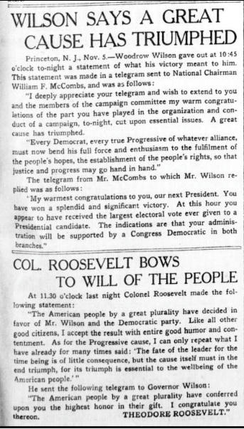 Excerpts from Teddy Roosevelt's Progressive Party Platform (1912 ...