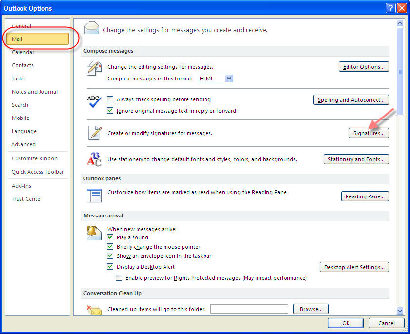 How to create a Signatures in Microsoft Outlook 2010 (step by step) | VAP