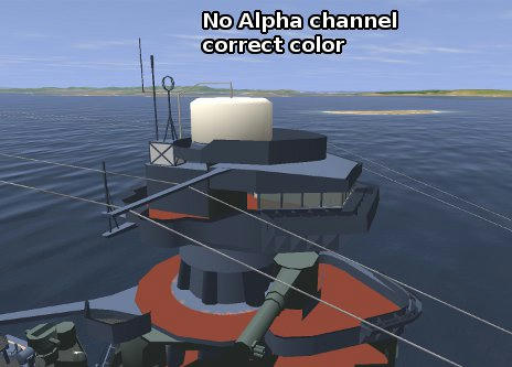 Alpha channel TGA seems to be rotated color to red