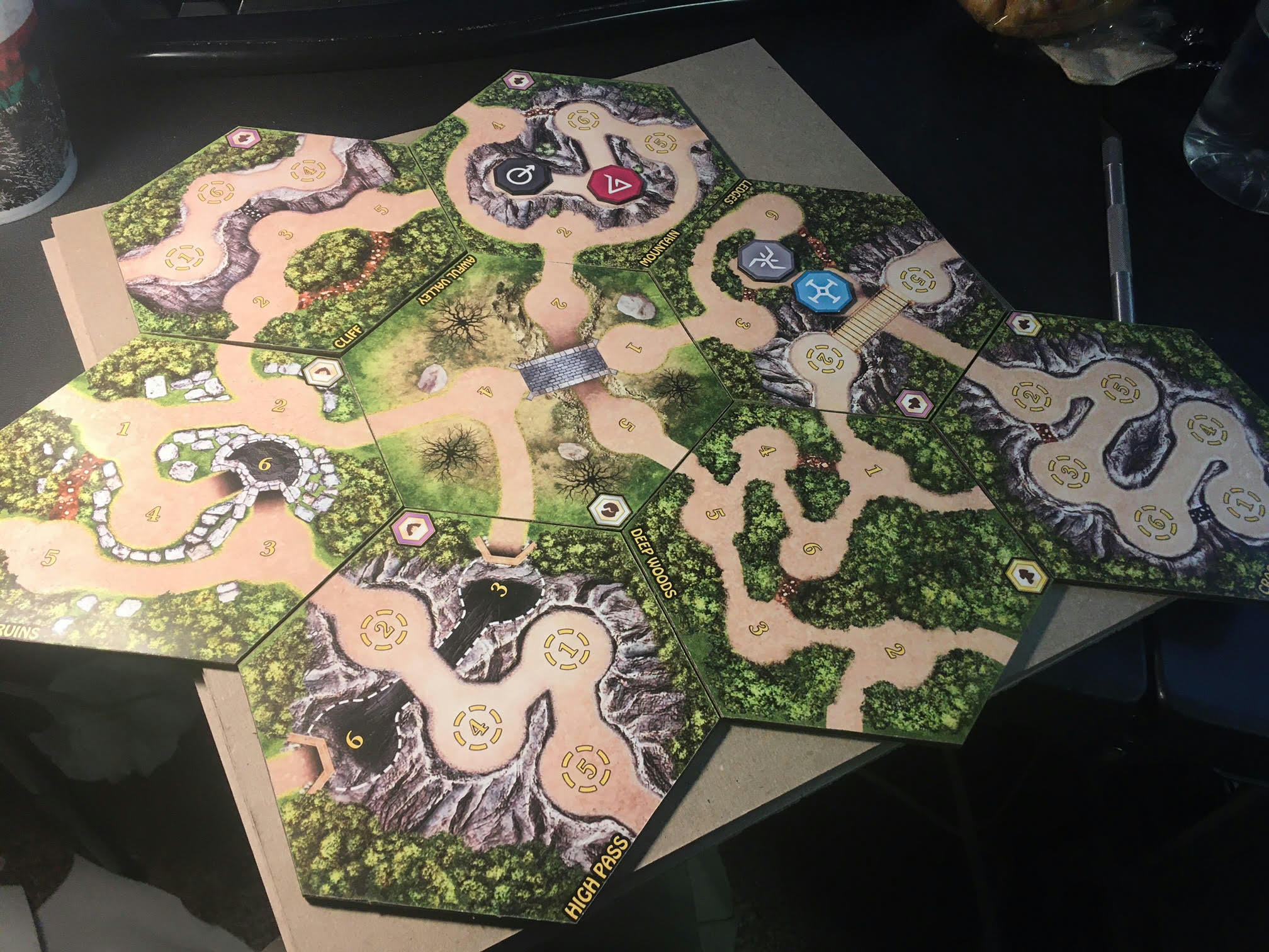 Legendary Realm Print and Play Series 1 Hex Tiles Results. | Magic Realm