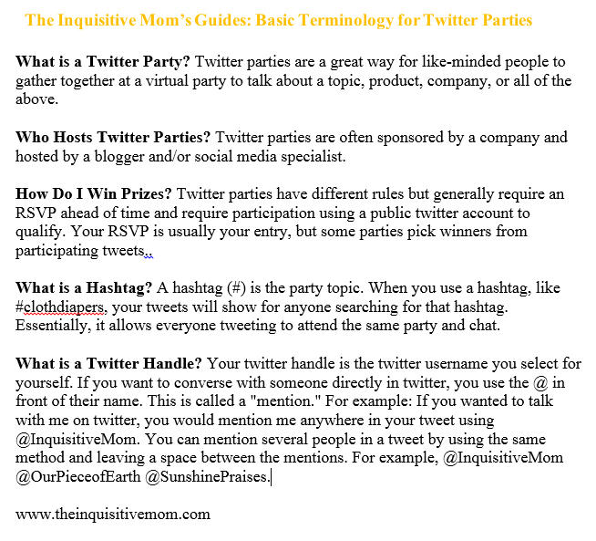 The Inquisitive Mom's Guide to Twitter Parties Using Tweetdeck. - The ...
