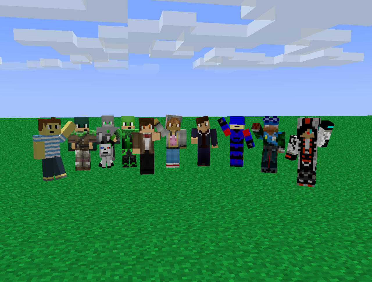 Group Photo - Wallpapers and art - Mine-imator forums