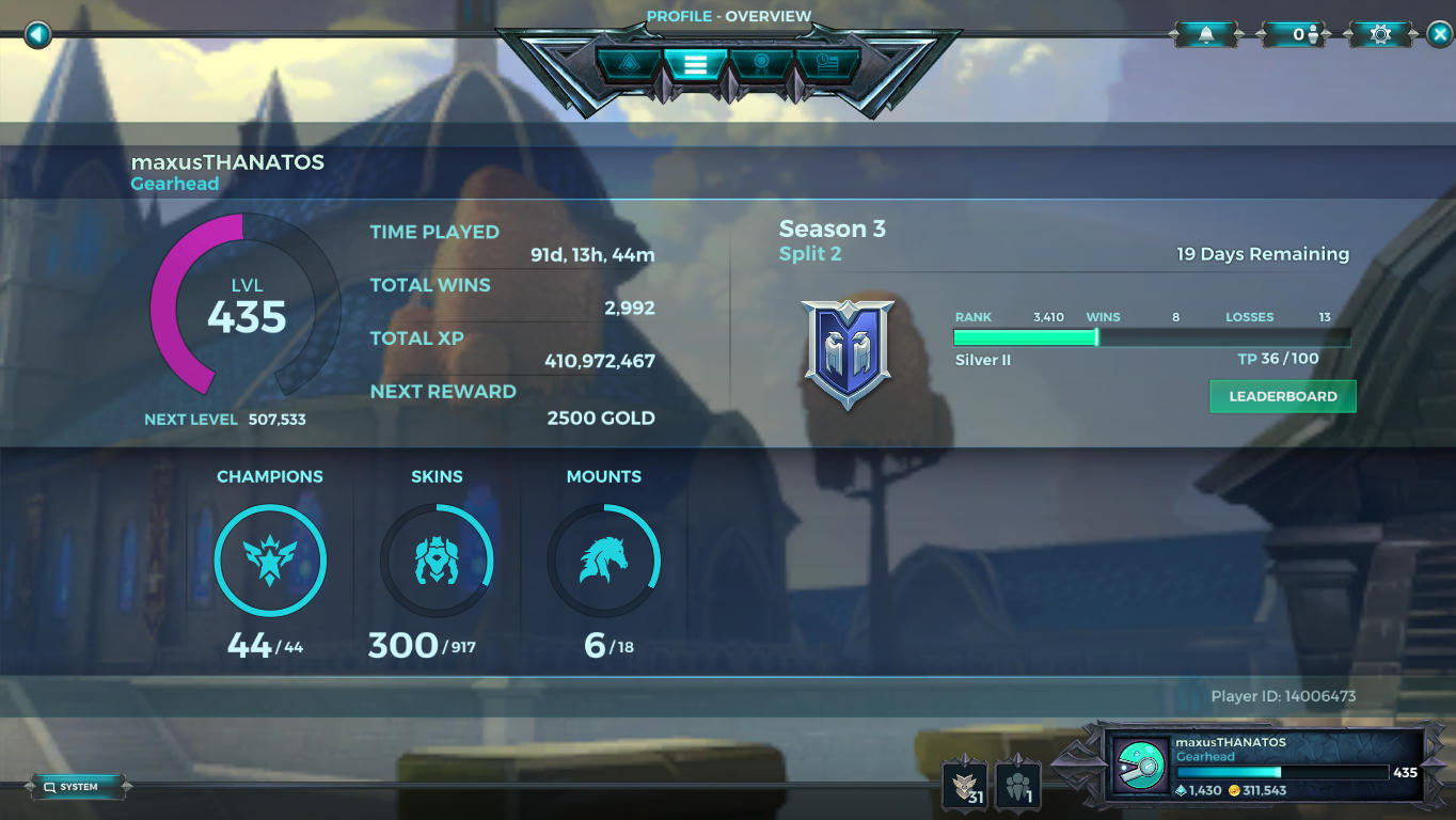 Sold - 400+ lvl account with 1400+ crystals and 300 skins (Screenshots ...