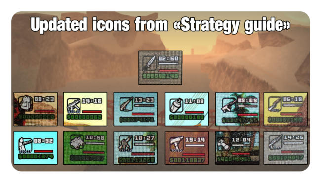 [SA] Beta "Strategy Guide" Weapon Icon Remake - Other - GTAForums