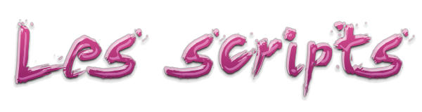 [Intermédiaire] Les scripts
