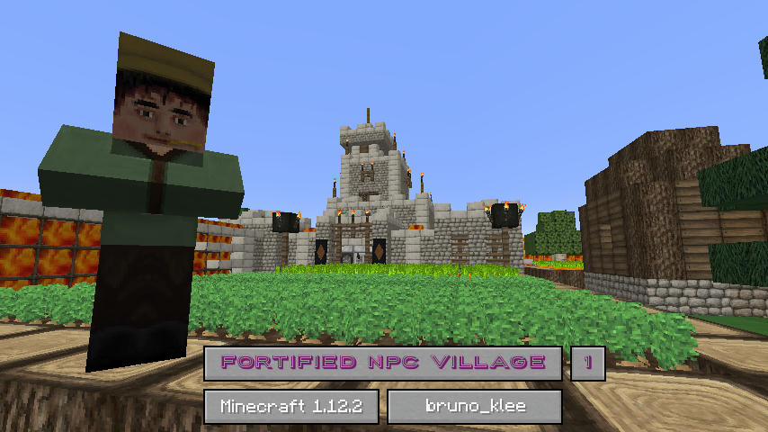 Fortified NPC Village Minecraft Map