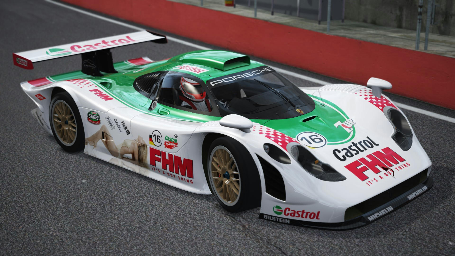 KS Porsche 911 GT1 - FHM-Castrol 2Car Team Skins | OverTake.gg ...