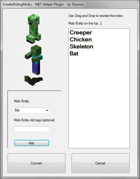 CreateRidingMobs [NBT Helper Plugin] Minecraft Mod