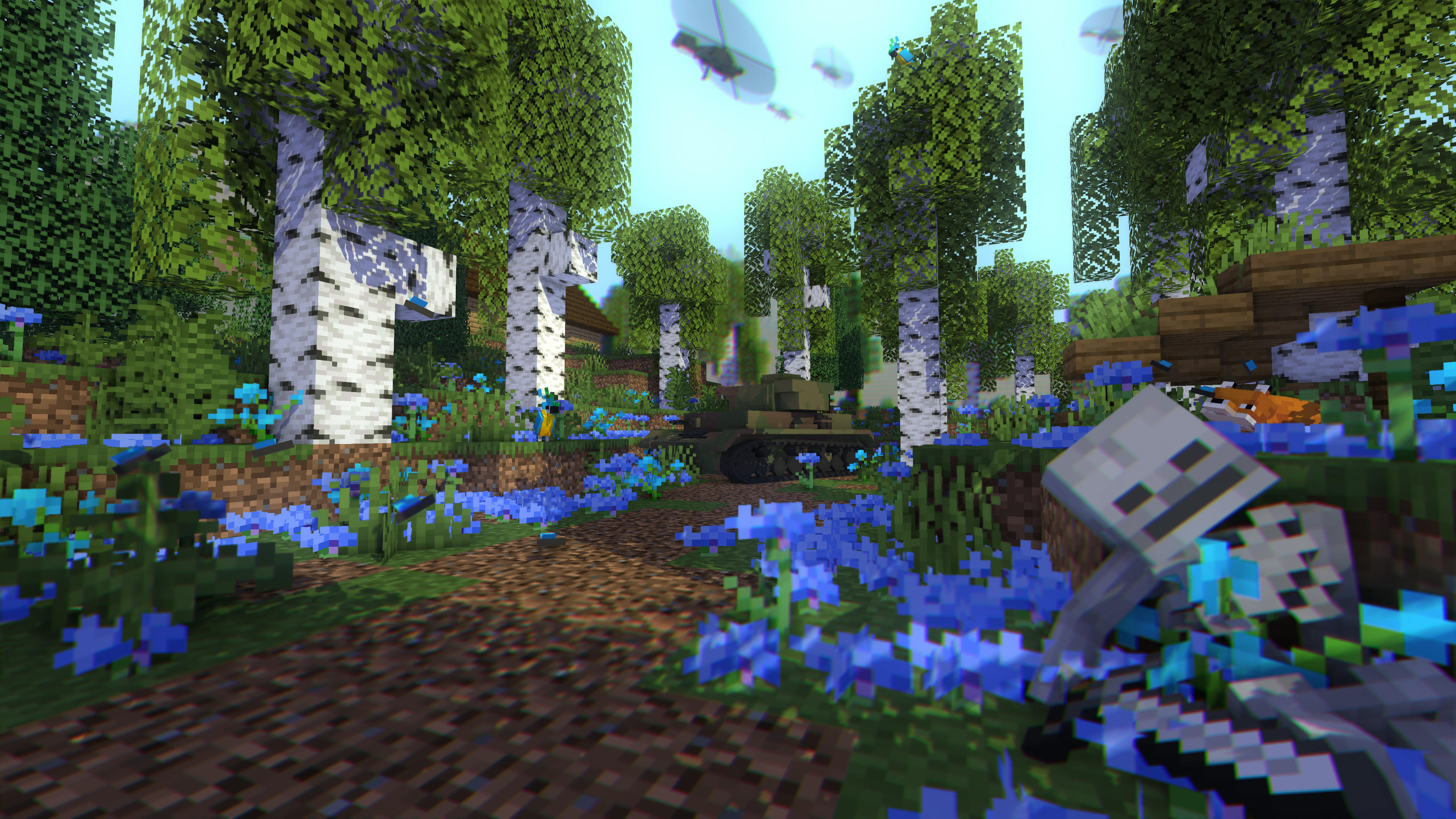 Blue Forest [wallpaper/render] - Wallpapers and art - Mine-imator forums