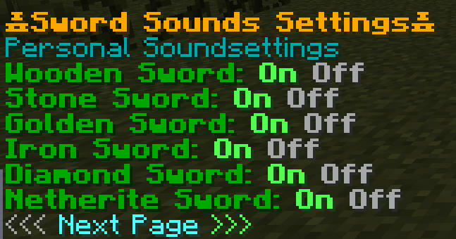 Sword Sounds (V. 2) [Recent MC Versions are not supported; Development ...