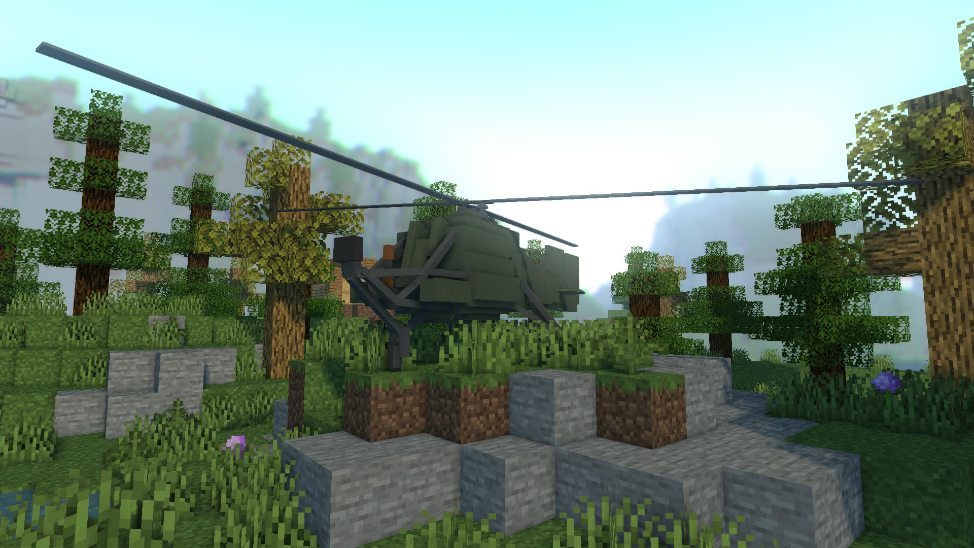 Flettner Fl 282 Helicopter (modelbench) - Models - Mine-imator forums