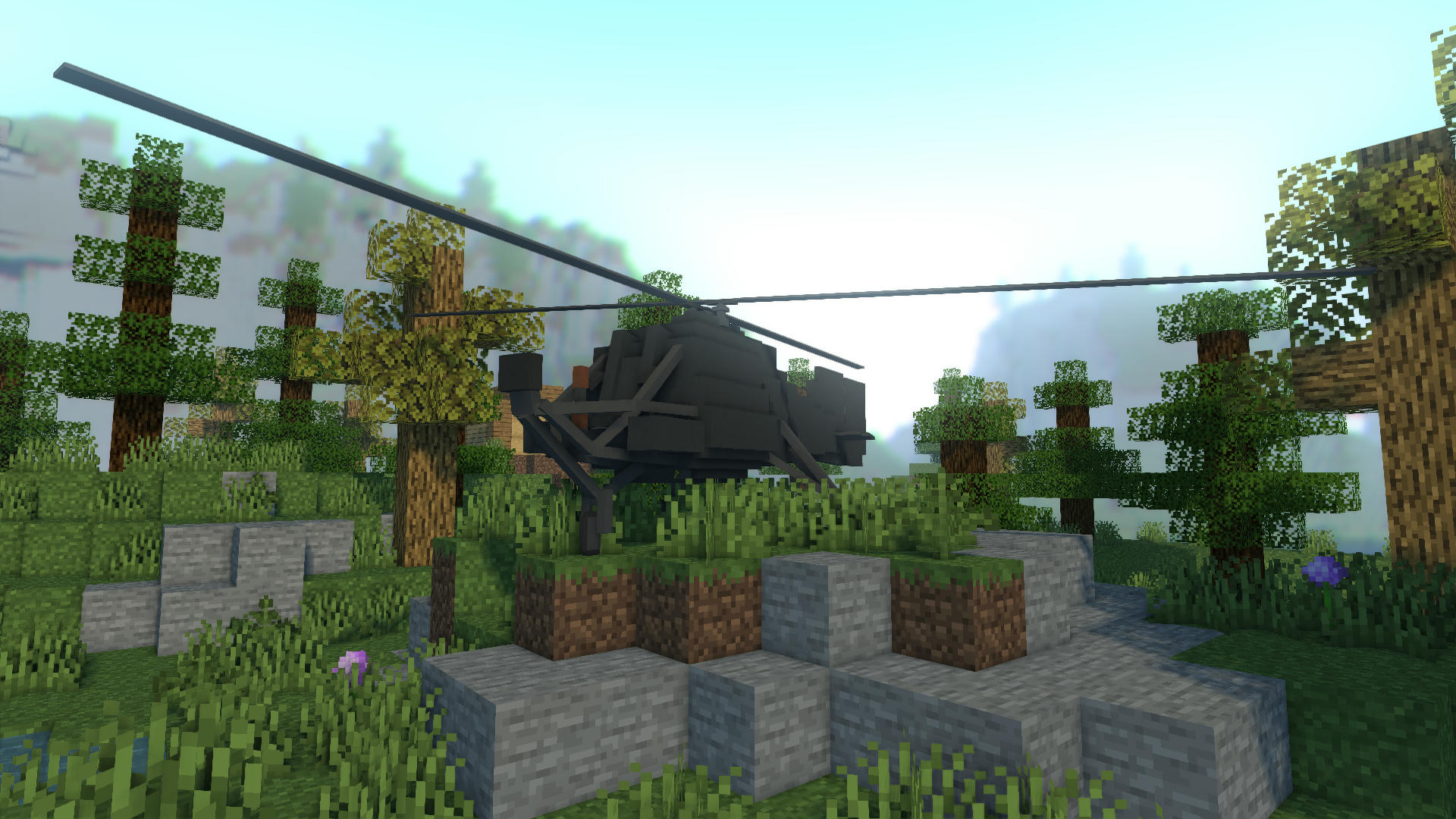 Flettner Fl 282 Helicopter (modelbench) - Models - Mine-imator forums