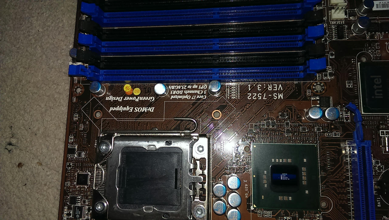 MSI X58 PRO - MS-7522 v3.1 - Identifying solid bad caps? - Badcaps ...