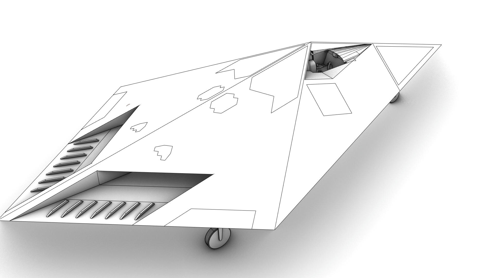 Lockheed "hopeless diamond" 1/48 - PaperModelers.com