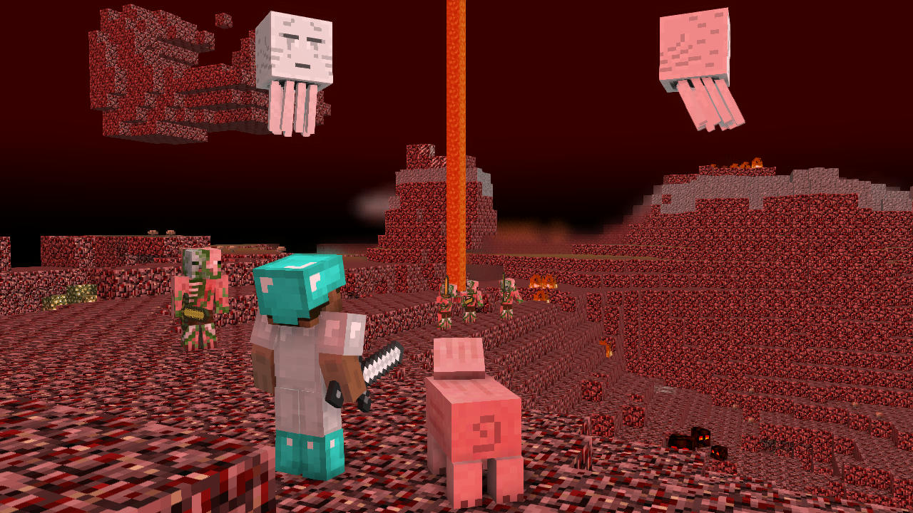 Welcome to the Nether! - Wallpapers and art - Mine-imator forums
