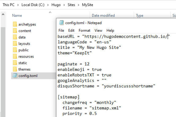 Install Hugo, Create site and Host on github pages. Finally, Automate with github actions - Part ...