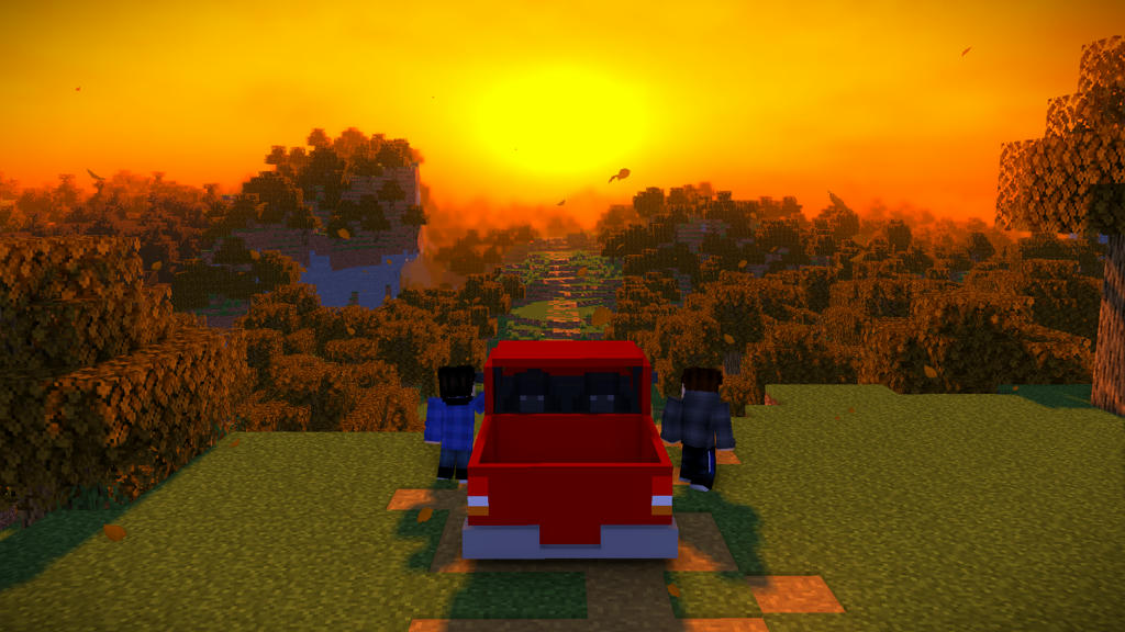 The Endless Road - Wallpapers and art - Mine-imator forums