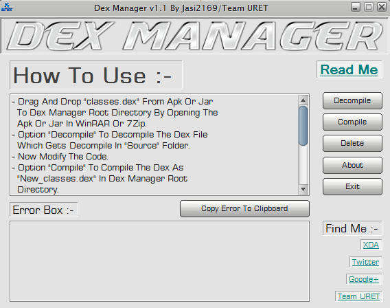 [CLOSED][TOOL][WINDOWS] Dex Manager v1.1 - Designed To Play With ...
