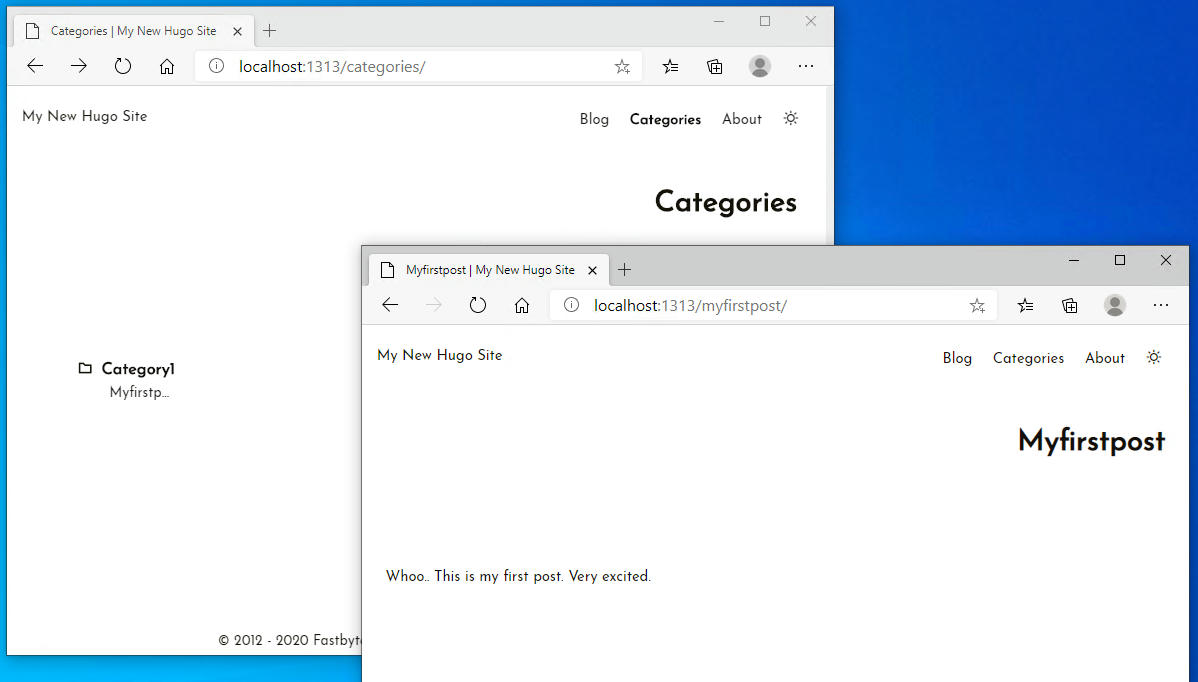 Install Hugo, Create site and Host on github pages. Finally, Automate with github actions - Part ...