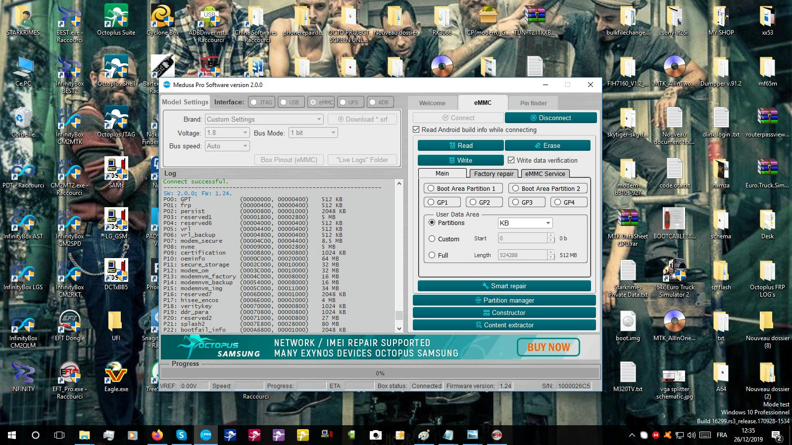 1st World JKM-LX1 REPAIR Done by changing Rubbish Micron eMMC to ...