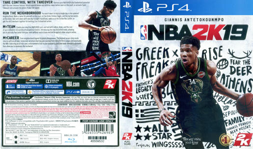 [ps4]美国篮球协会19-NBA 2K19 - 游戏封面