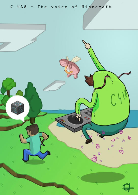 C418, voice of Minecraft