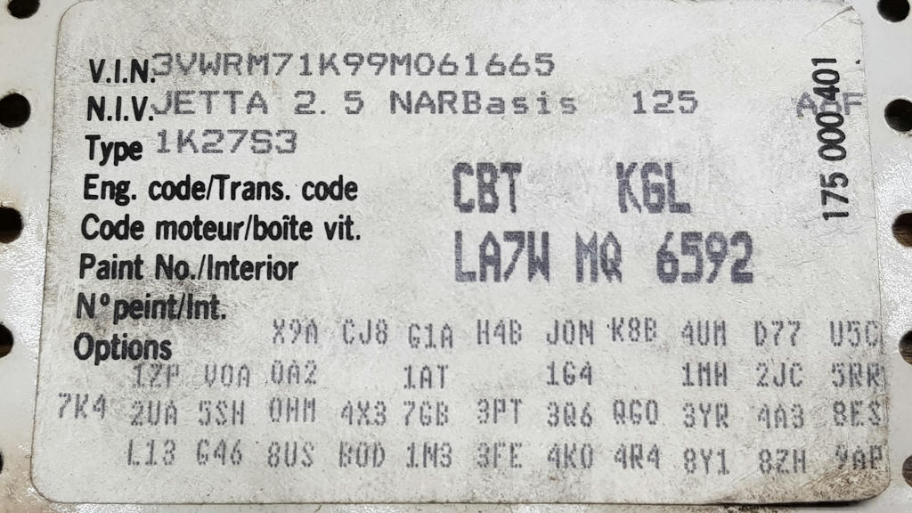 2009 Volkswagen Jetta 2.5 ABS Long Code Help Needed (MK60EC1) | Ross-Tech Forums