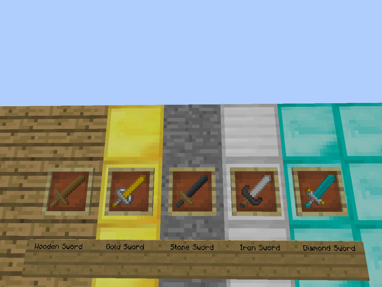 Wooden Sword Minecraft Texture