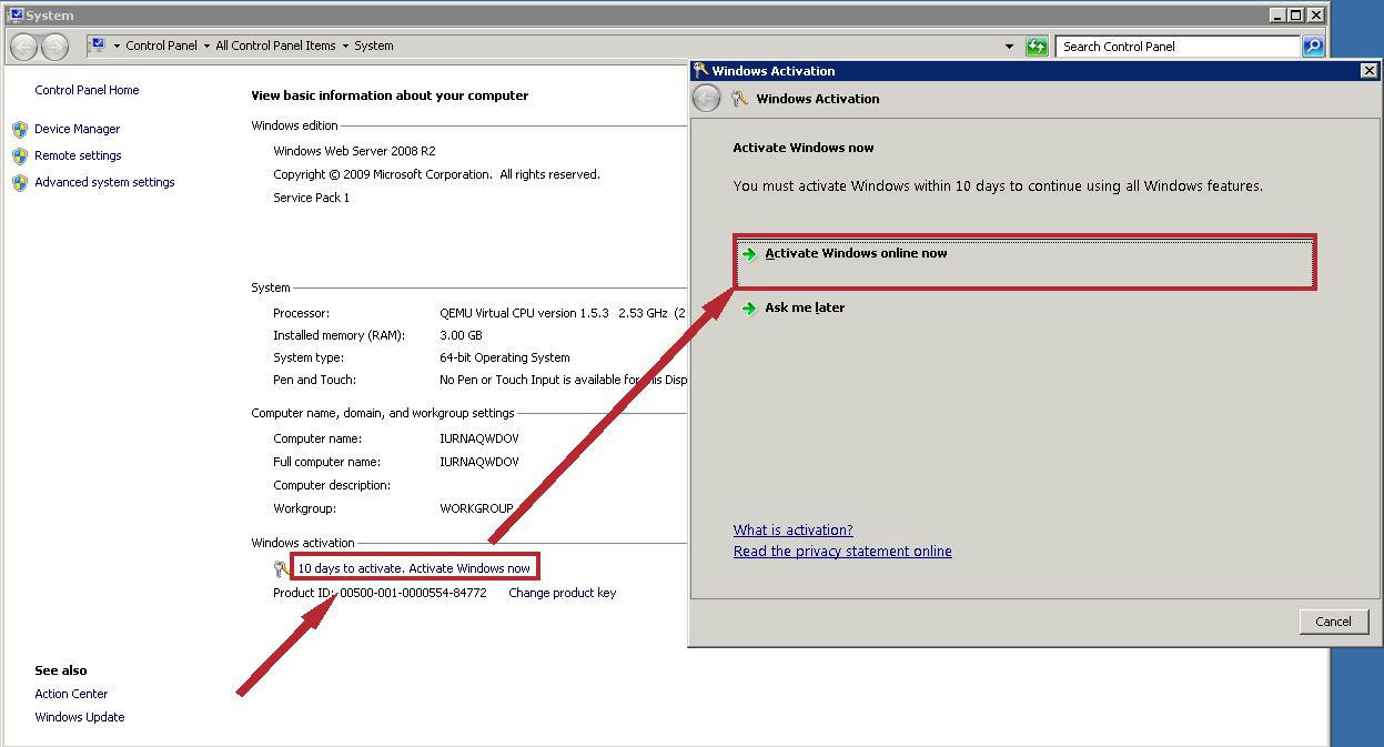 วิธีต่ออายุ Windows License สำหรับ Windows server 2008,2016,2019 - คลังความรู้ - VPS HiSpeed