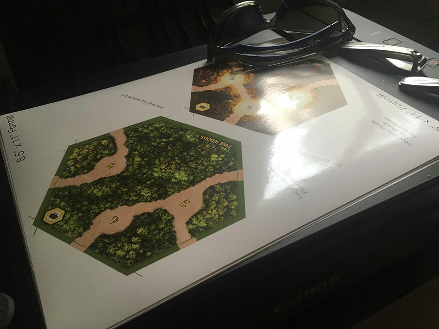 Legendary Realm Print and Play Series 1 Hex Tiles Results. | Magic Realm