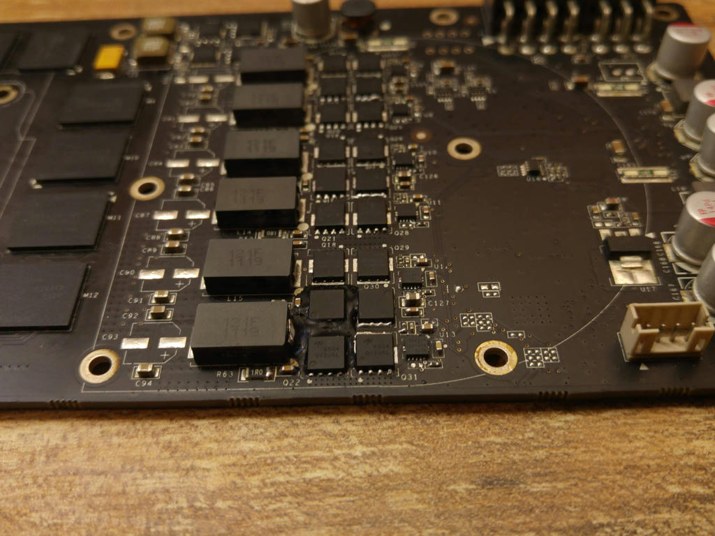 [SOLVED] - Is it ok if these parts on my gpu have leaked/melted? (are ...