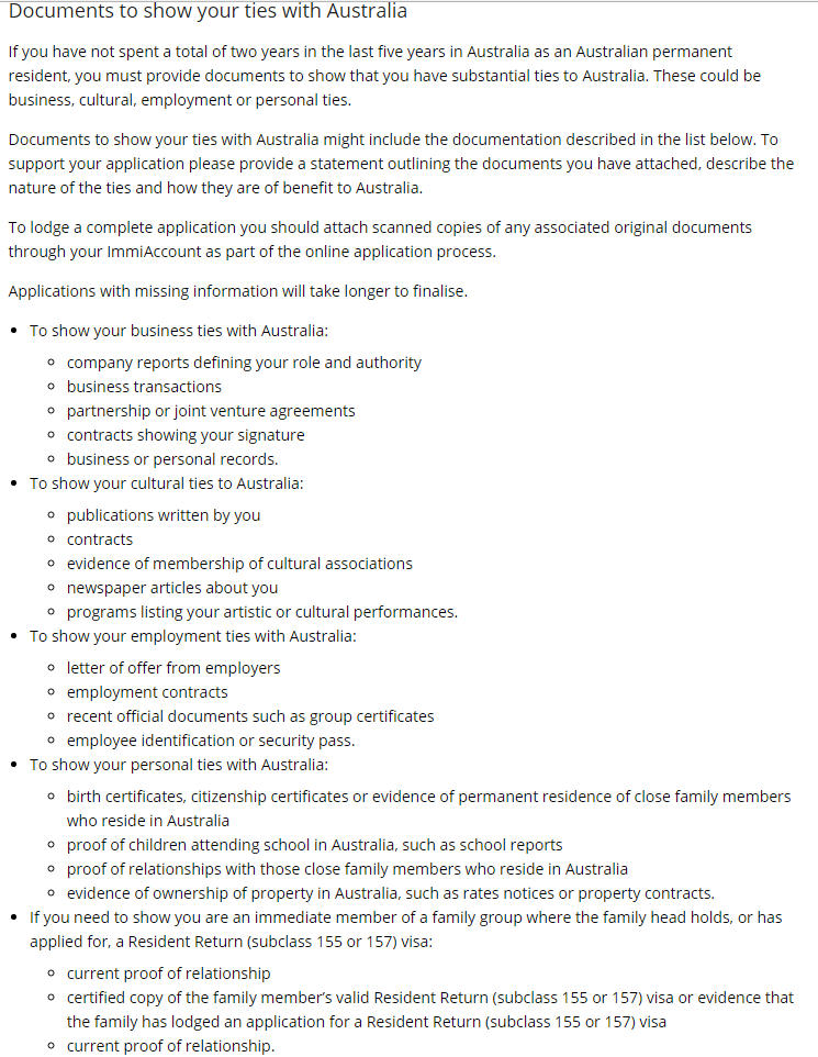 Resident Return Visa - British Expats