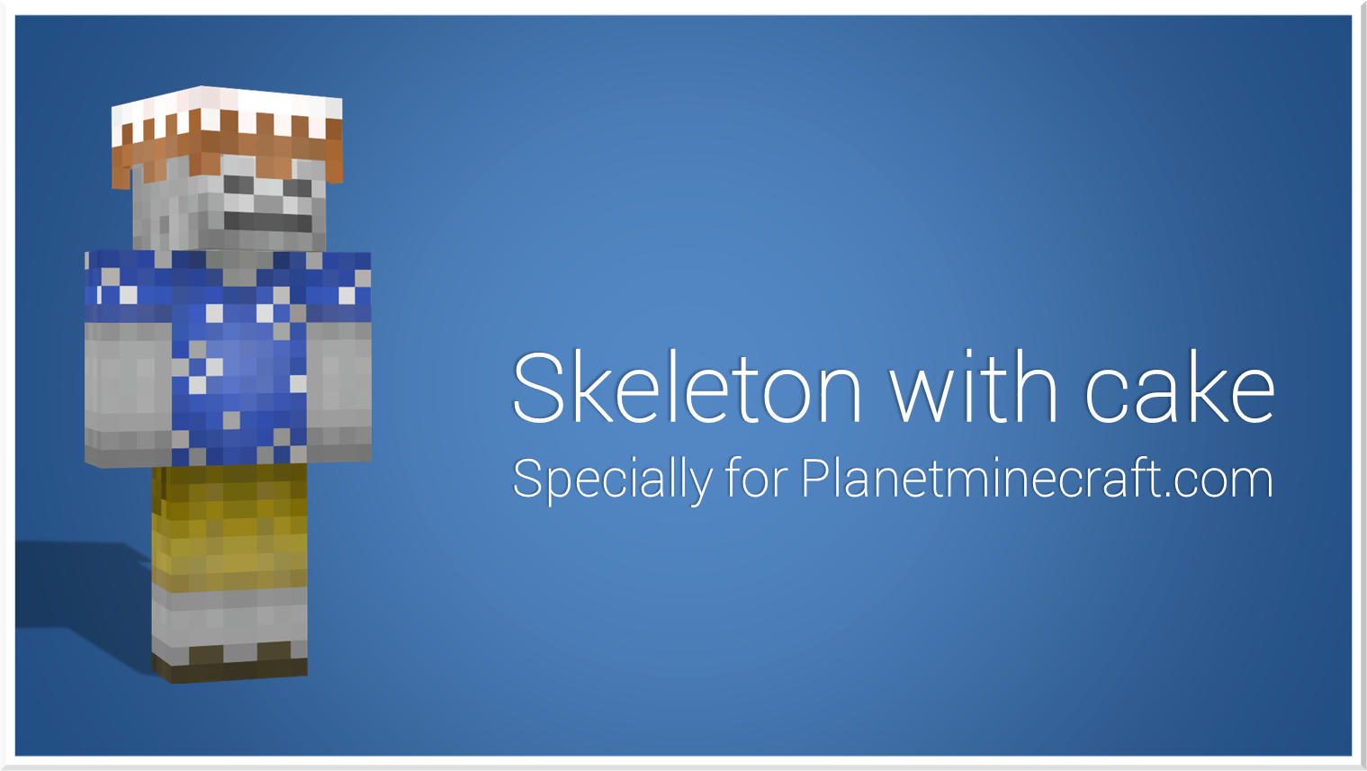 Minecraft Skeleton Cake