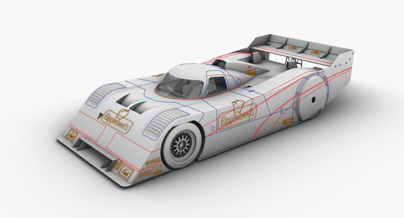 Intrepid_RM-1-04 Tom Milner Racing 1992 1/24 - PaperModelers.com