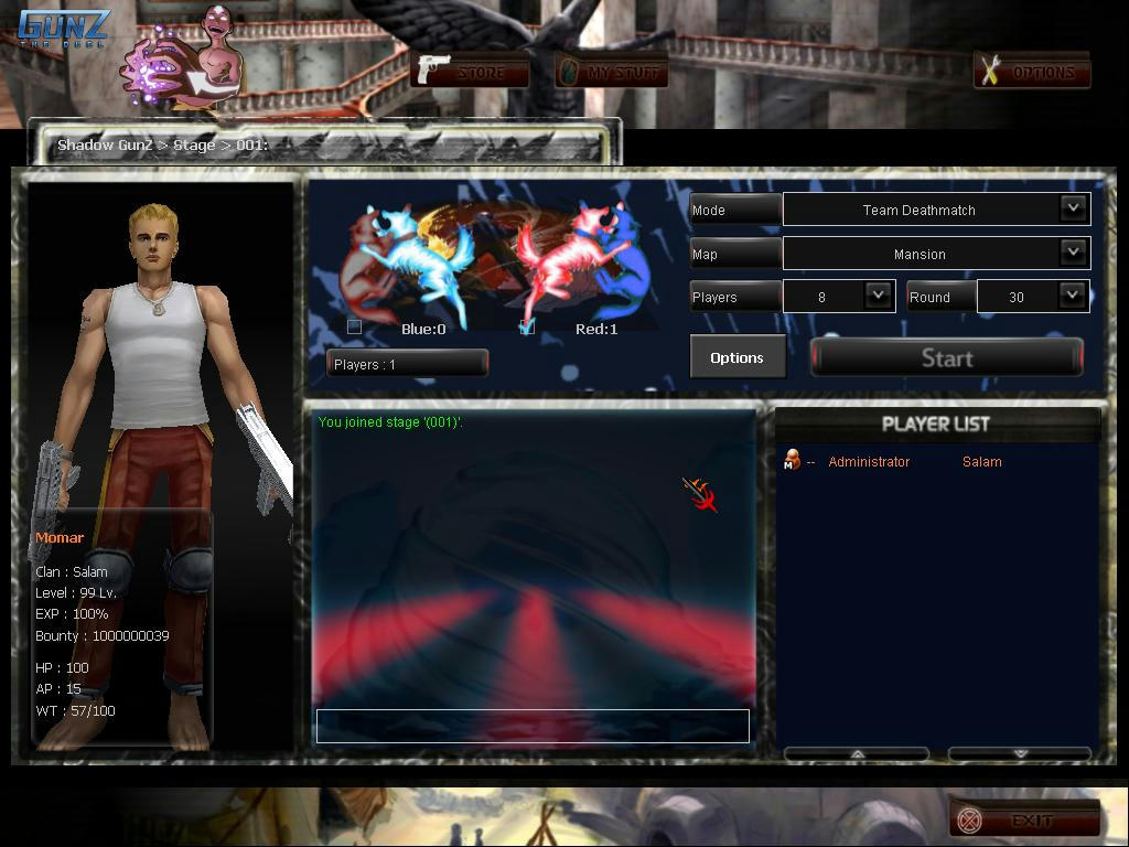 Avatar GunZ Interface - RaGEZONE - MMO development community